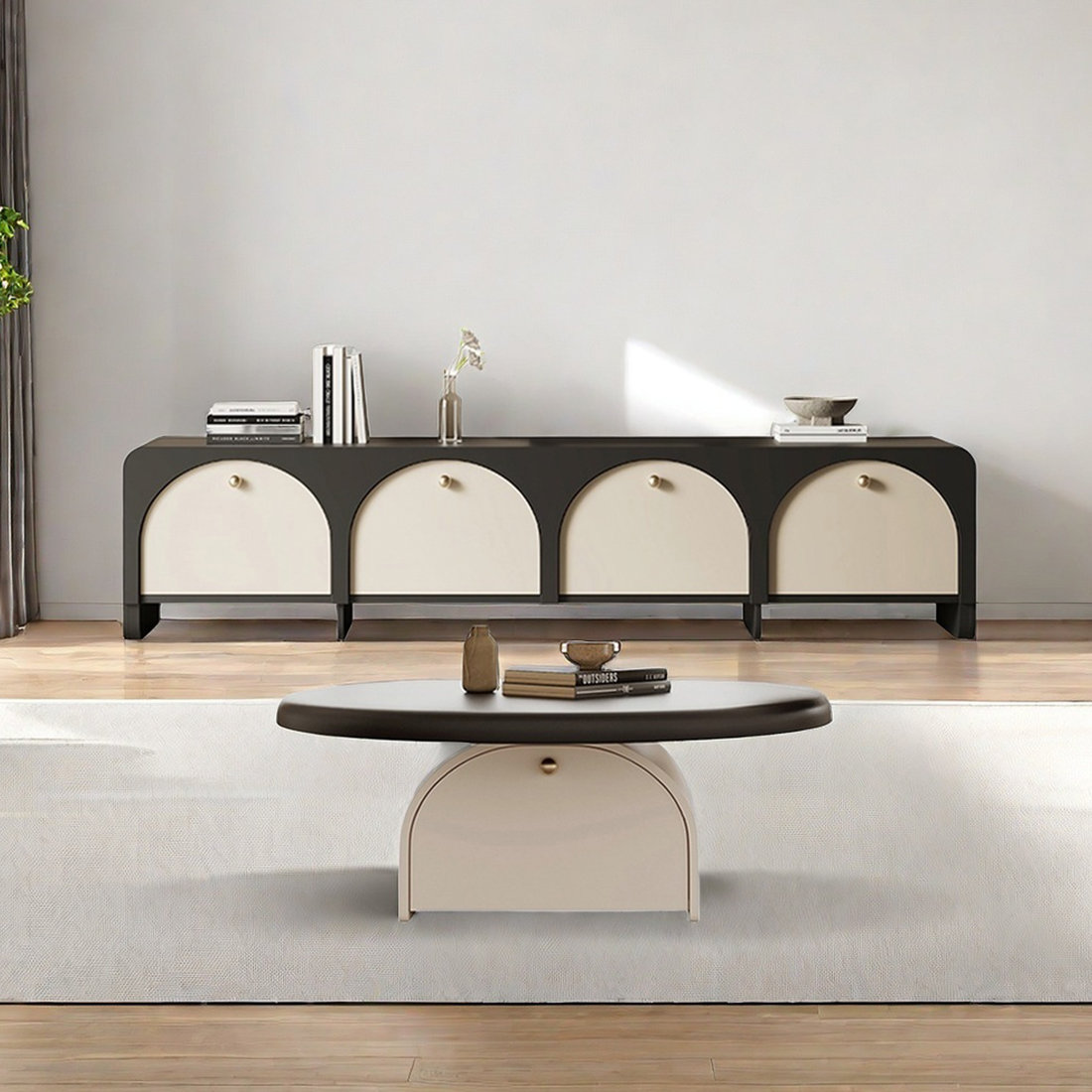 Orxva Galaxy Retro Creative TV Stand & Coffee Table Set - Wayfair Canada