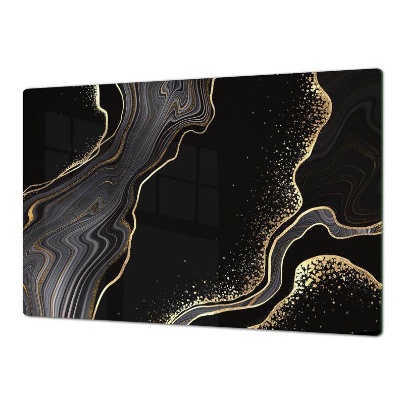 Festive Fit Home Stove Top Cover - Black Giltz, Gas and Electric Cook ...