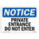 SignMission OSHA Notice - Private Office Do Not Enter Sign | Heavy Duty ...