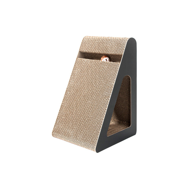 Archie & Oscar Abston Triangle Cat Scratching Post with Bell Ball ...