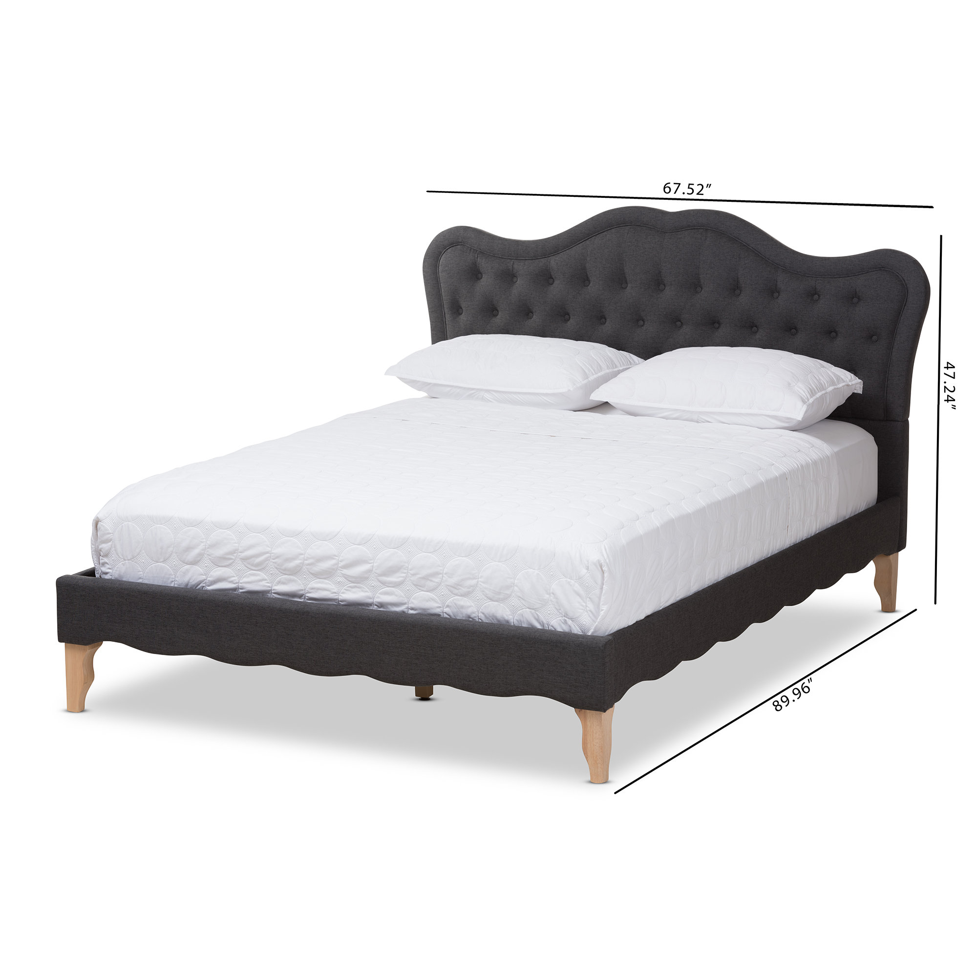 One Allium Way® Adalheida Upholstered Platform Bed & Reviews | Wayfair