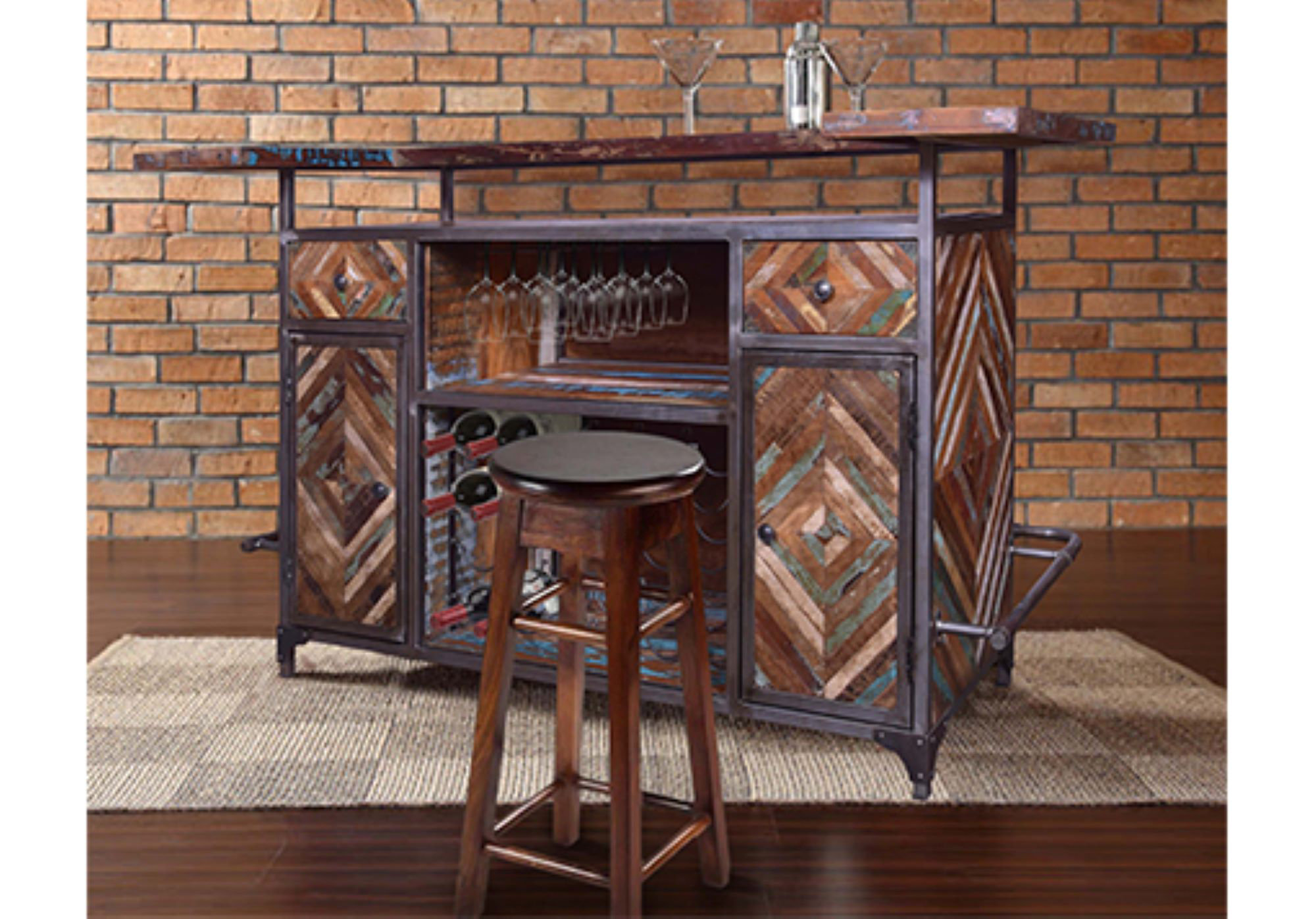 Designe Gallerie Bar Counter, Made with Wood & Iron, 72x28x42 - Wayfair ...