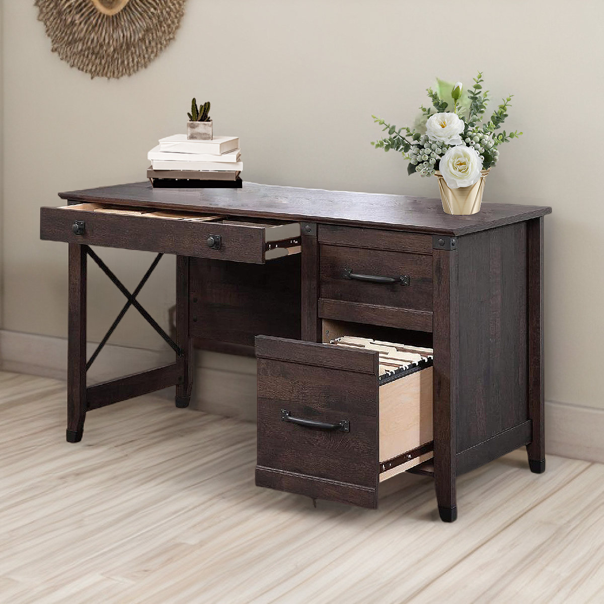17 Stories Computer desk Home desk Play desk Study desk - Wayfair Canada