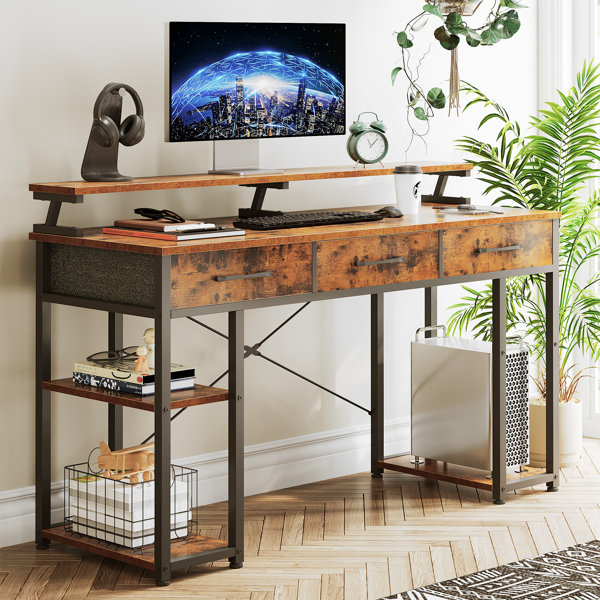 17 Stories Copano Metal Base Computer Desk & Reviews - Wayfair Canada