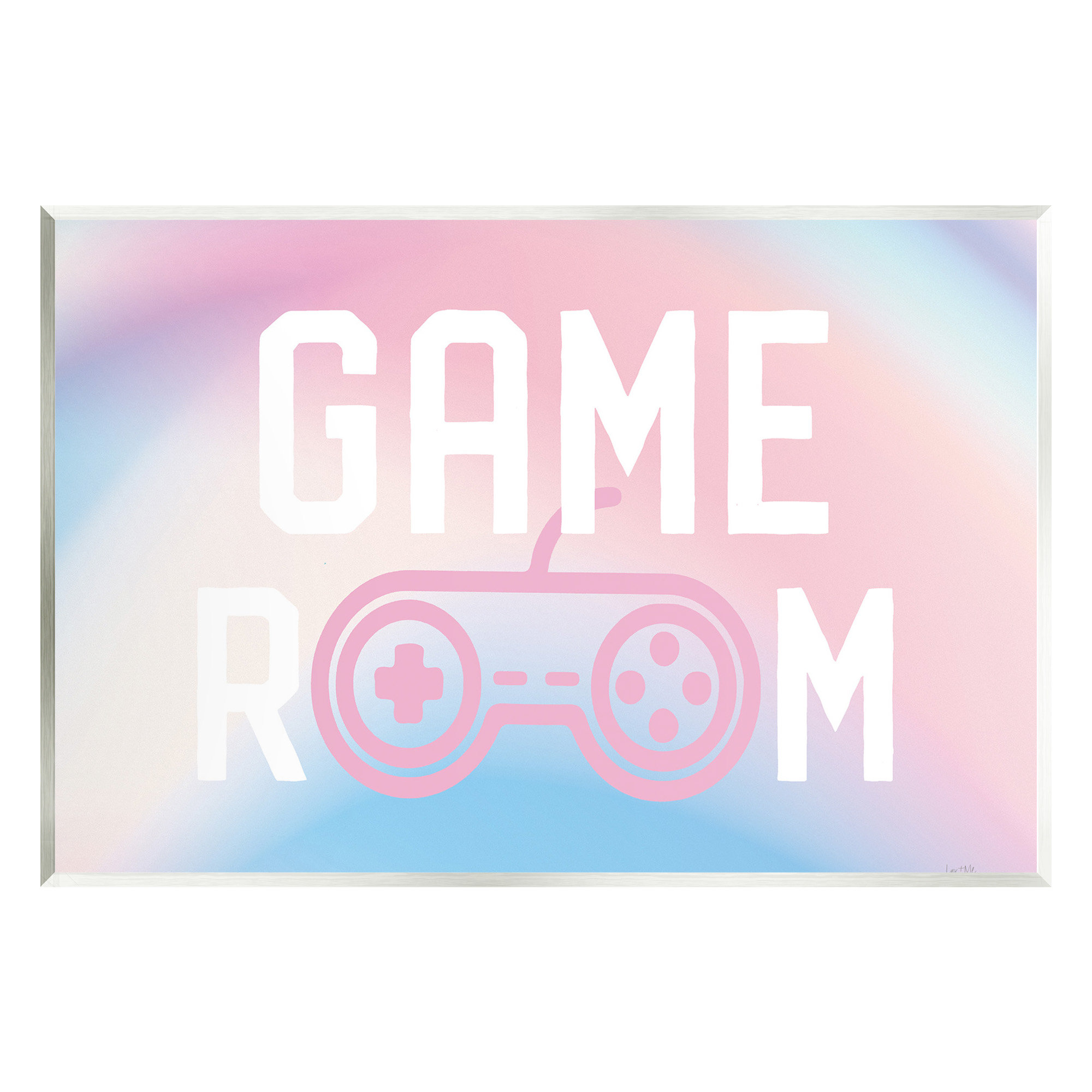Stupell Industries Pastel Gamer Room Sign Wall Plaque Art by Lux + Me ...