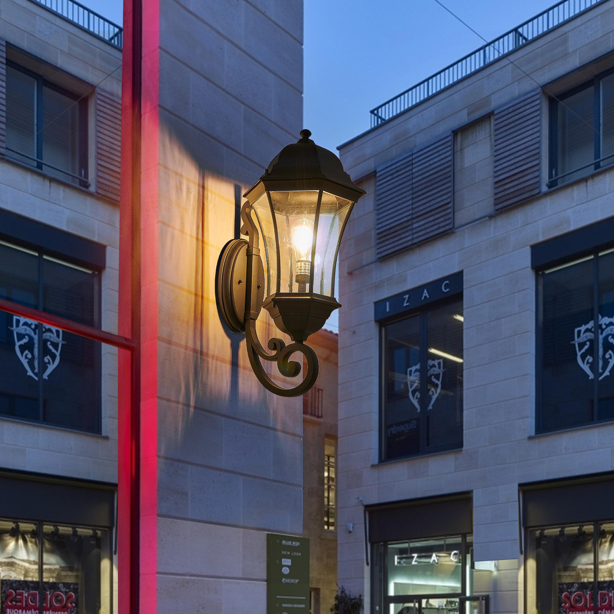 Wildon Home® 27"(H) 1-Pack Outdoor Wall Lantern with Dusk to Dawn ...