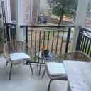 Corrigan Studio® 3 Piece Patio Bistro Rattan Chair & Table Set with ...