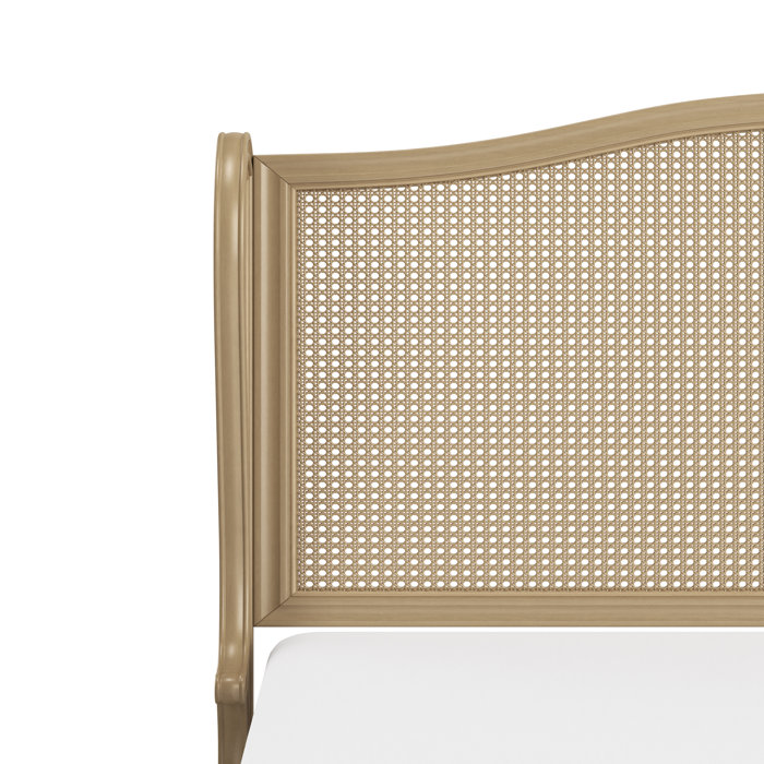 Birch Lane™ Gia Cane Wingback Bed & Reviews | Wayfair