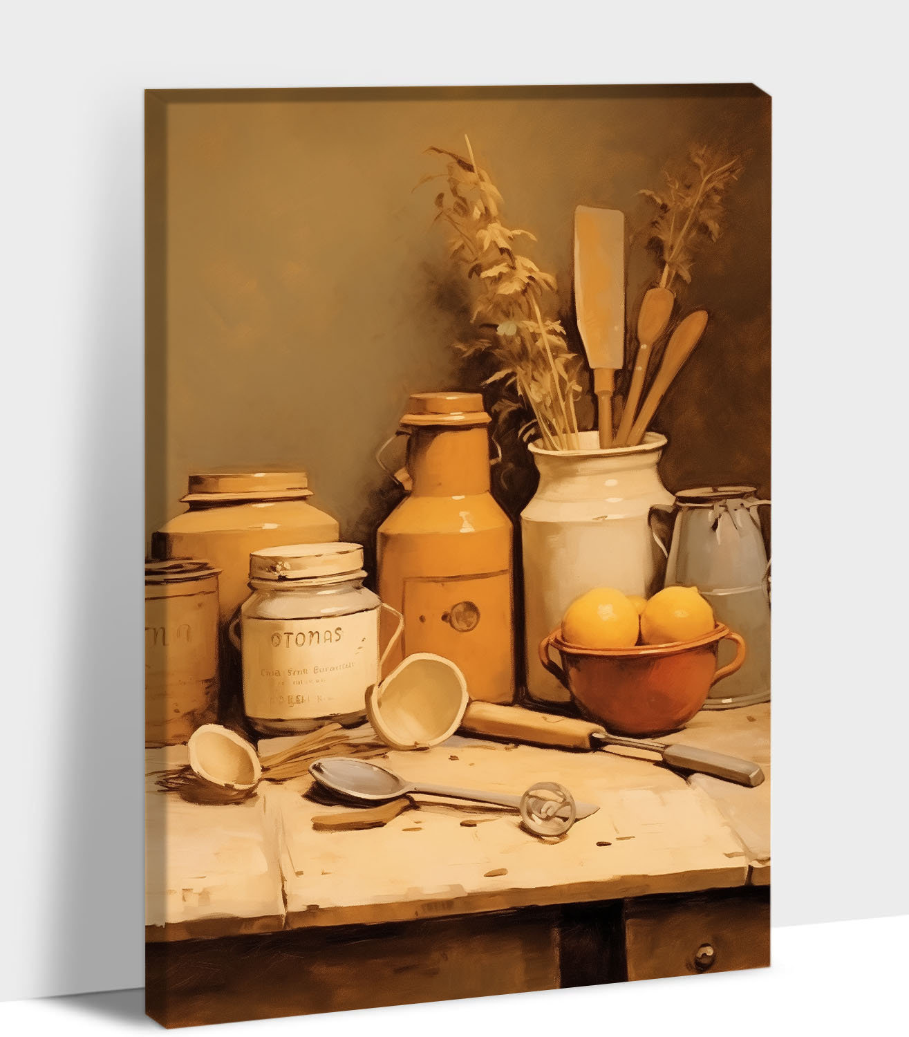 East Urban Home Large Vintage Adriany Farmhouse Tableware Poster Rustic ...