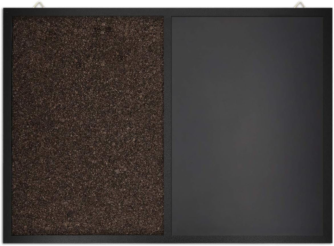 Ebern Designs Combination Chalk And Cork Board - 24 X 36 In Magnetic ...