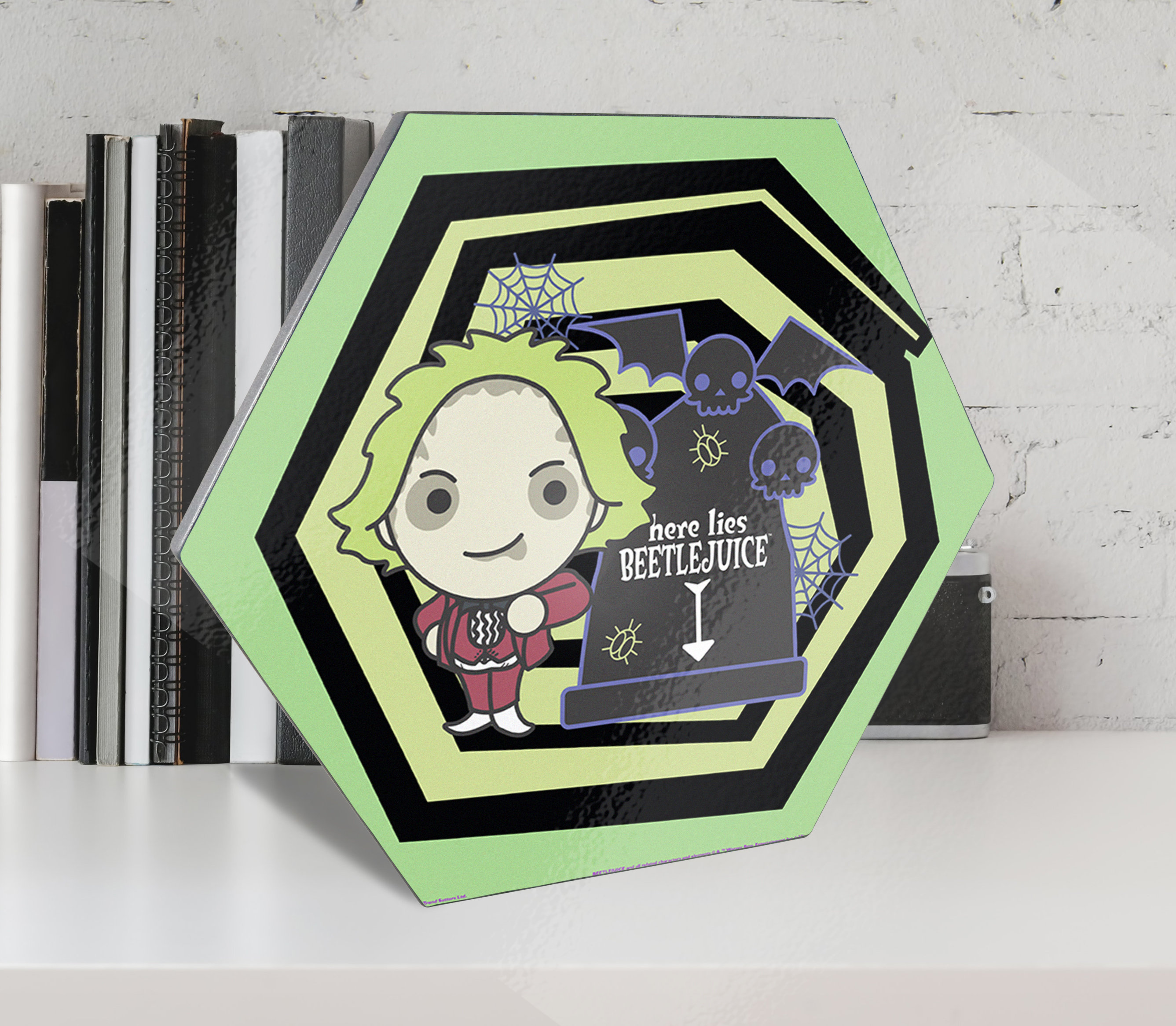 Wrought Studio™ Beetlejuice (Here Lies-Chibli) Knexagon Wood Print ...
