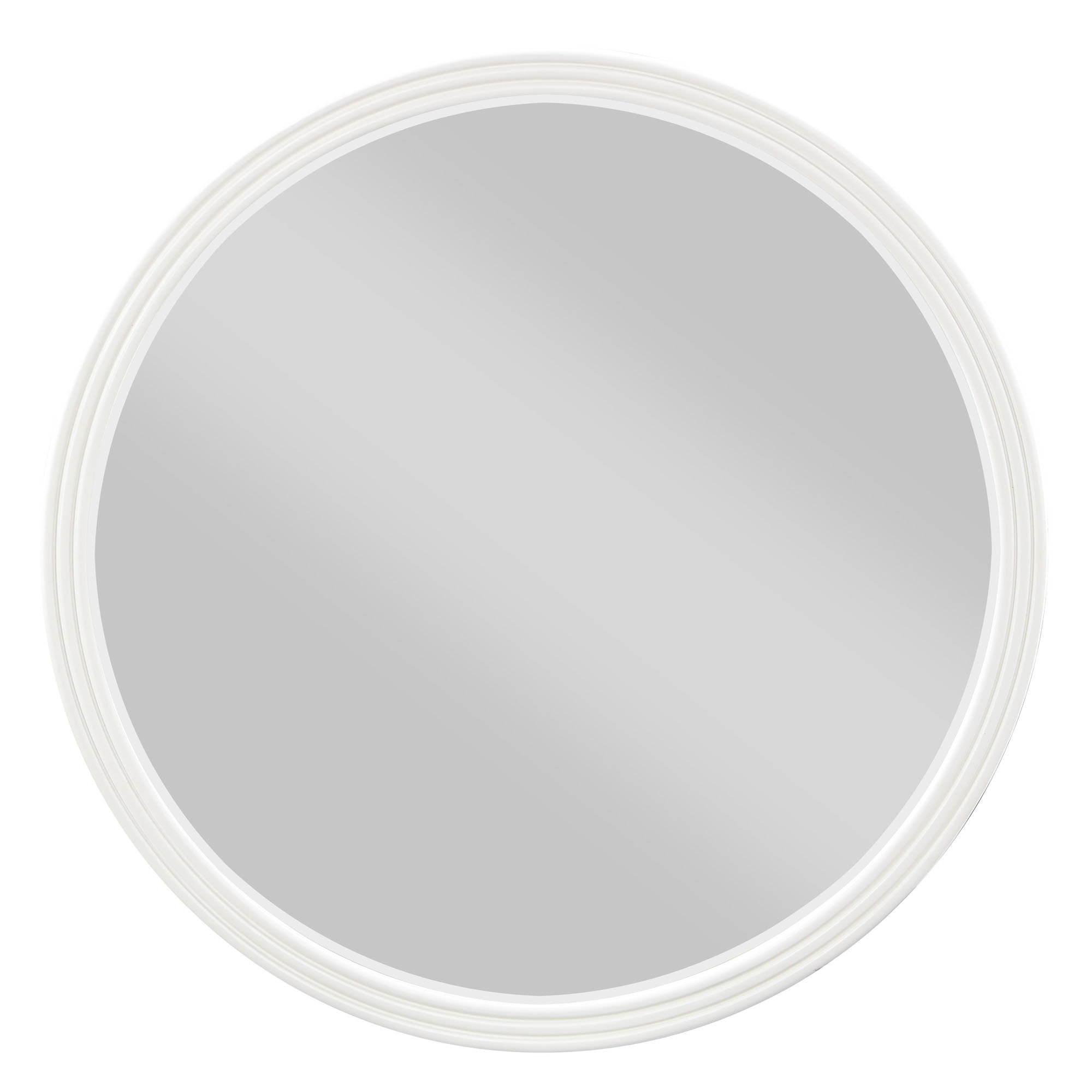Latitude Run® Gray Round Mirror | Wayfair