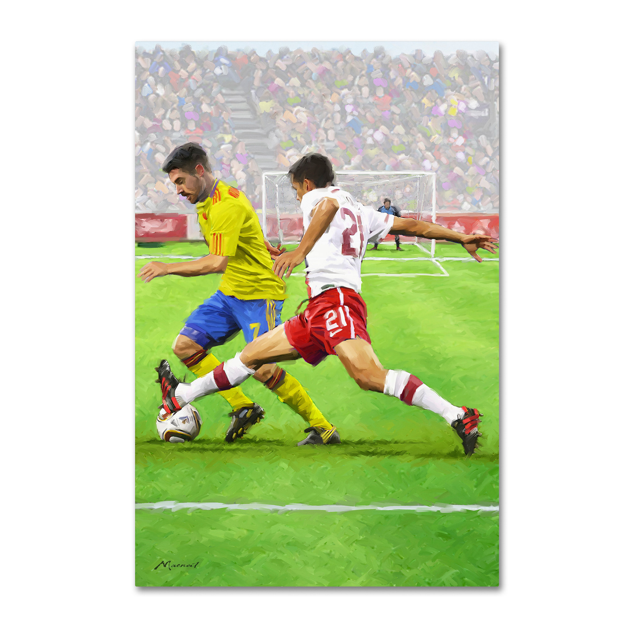 Trademark Fine Art 'Football' Print on Canvas | Wayfair