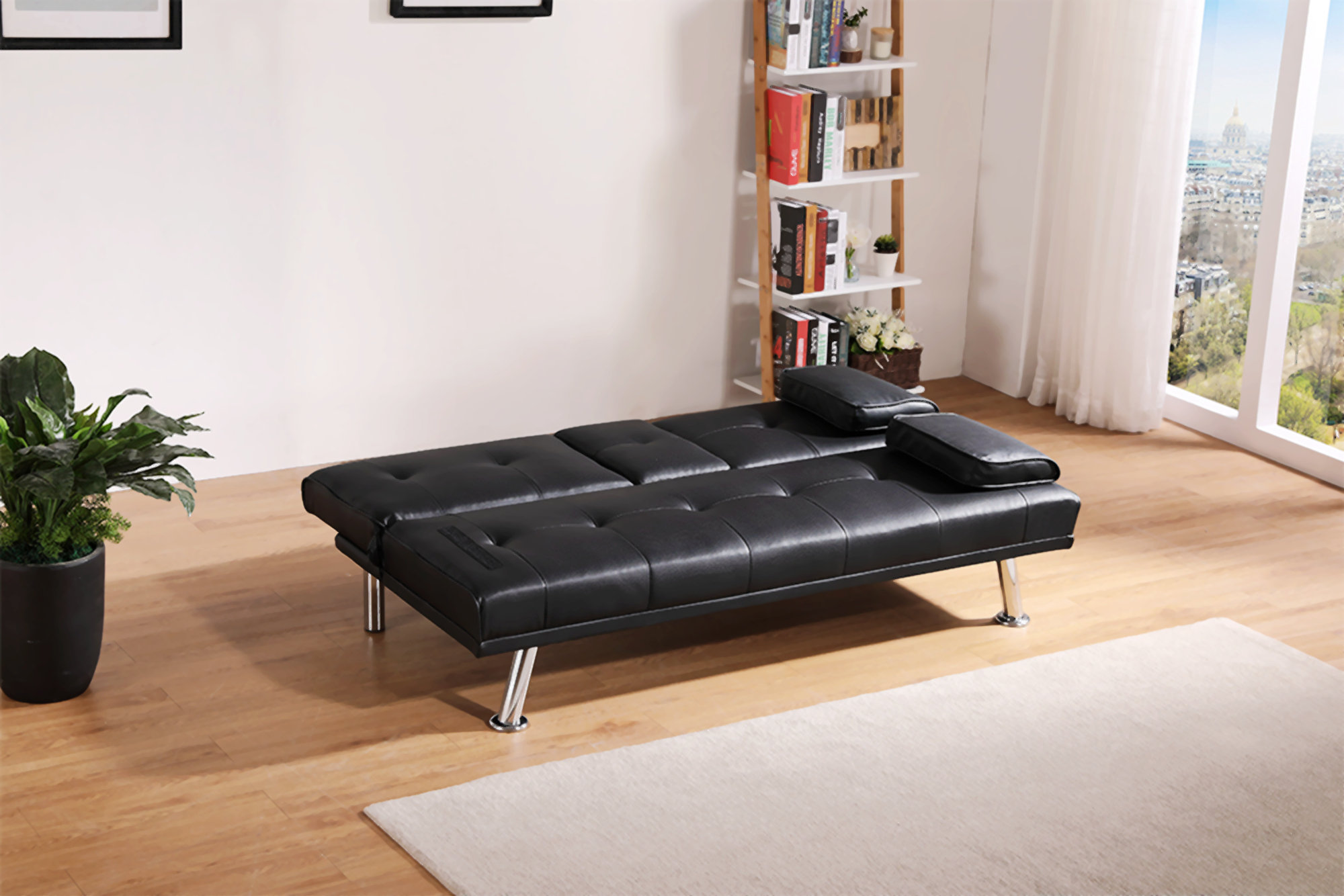 Ebern Designs Freimuth 67'' Velvet Sleeper | Wayfair