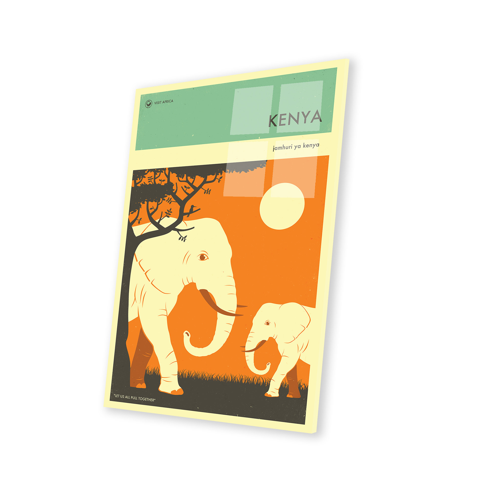 Trinx Kenya II On Plastic/Acrylic by Jazzberry Blue Painting | Wayfair