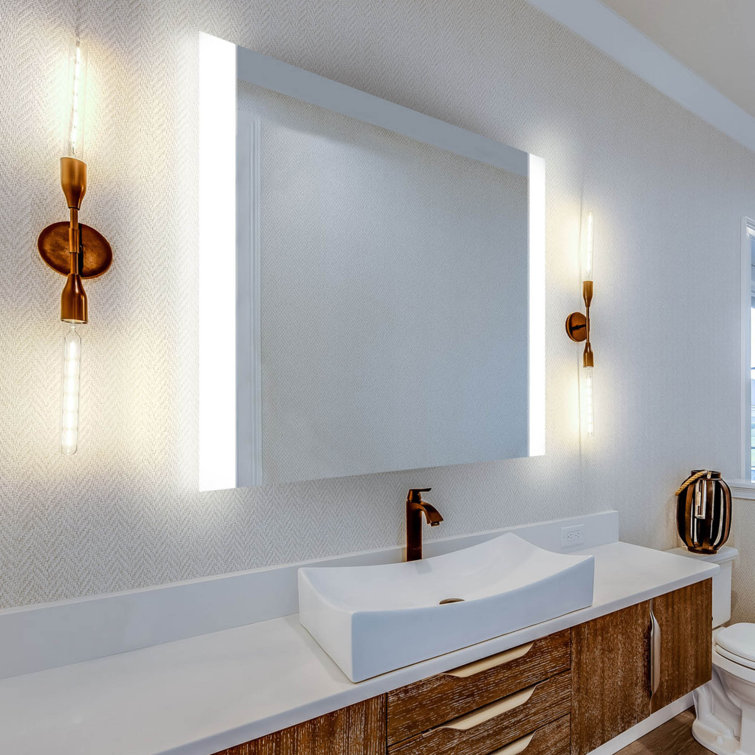 Séura Veda LED Wall Mirror | Wayfair