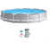 Intex 12Ft X 30Inch (3.66M X 0.76M) Round Metal Frame Prism Swimming ...