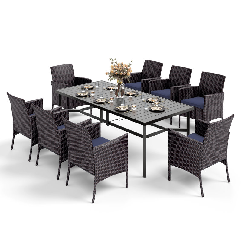 Lark Manor™ Ausby Rectangular 8 - Person 82" Long Dining Set with ...