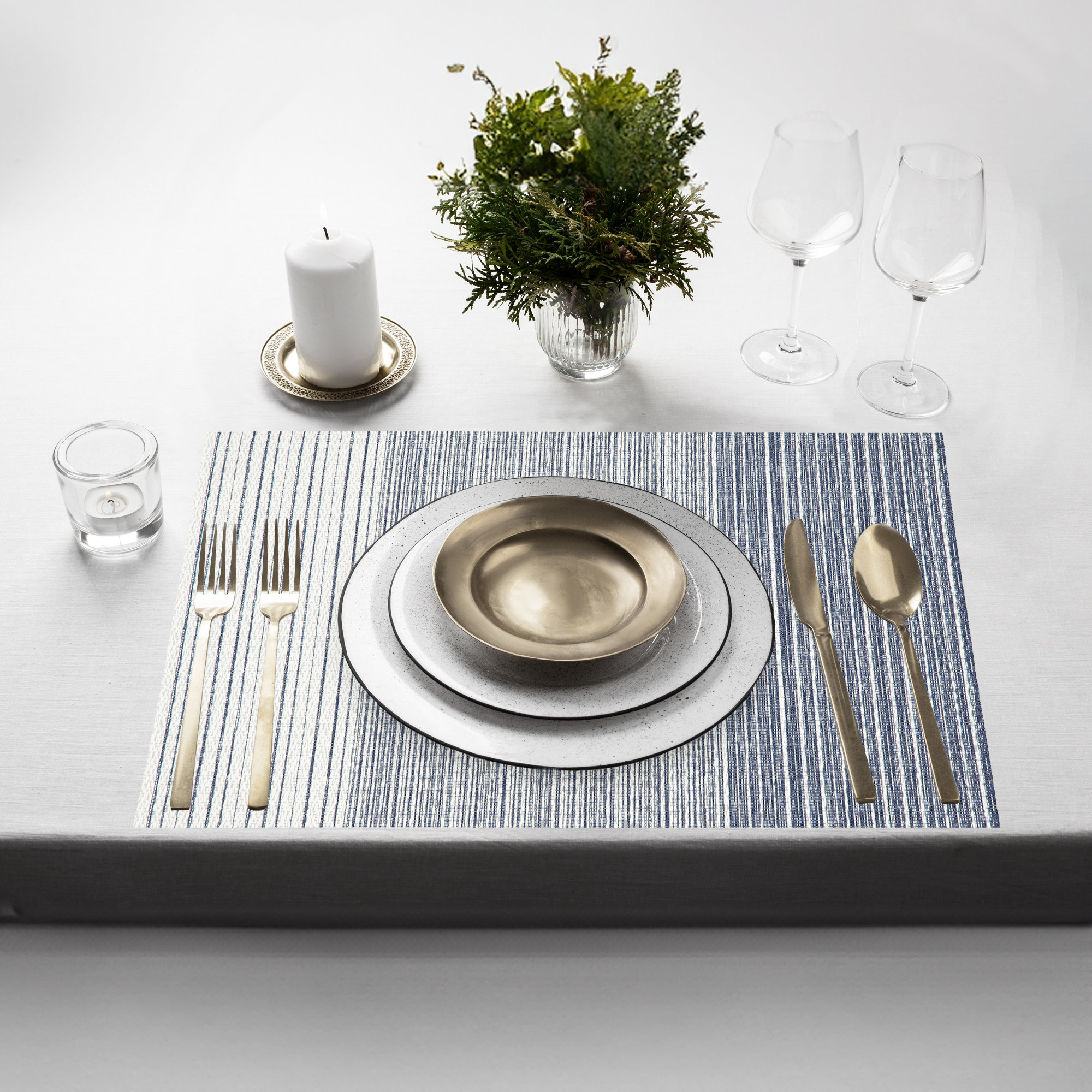 Dainty Home Placemats Set Of 6 12" X 18" Heat-Resistant Table Mats For ...
