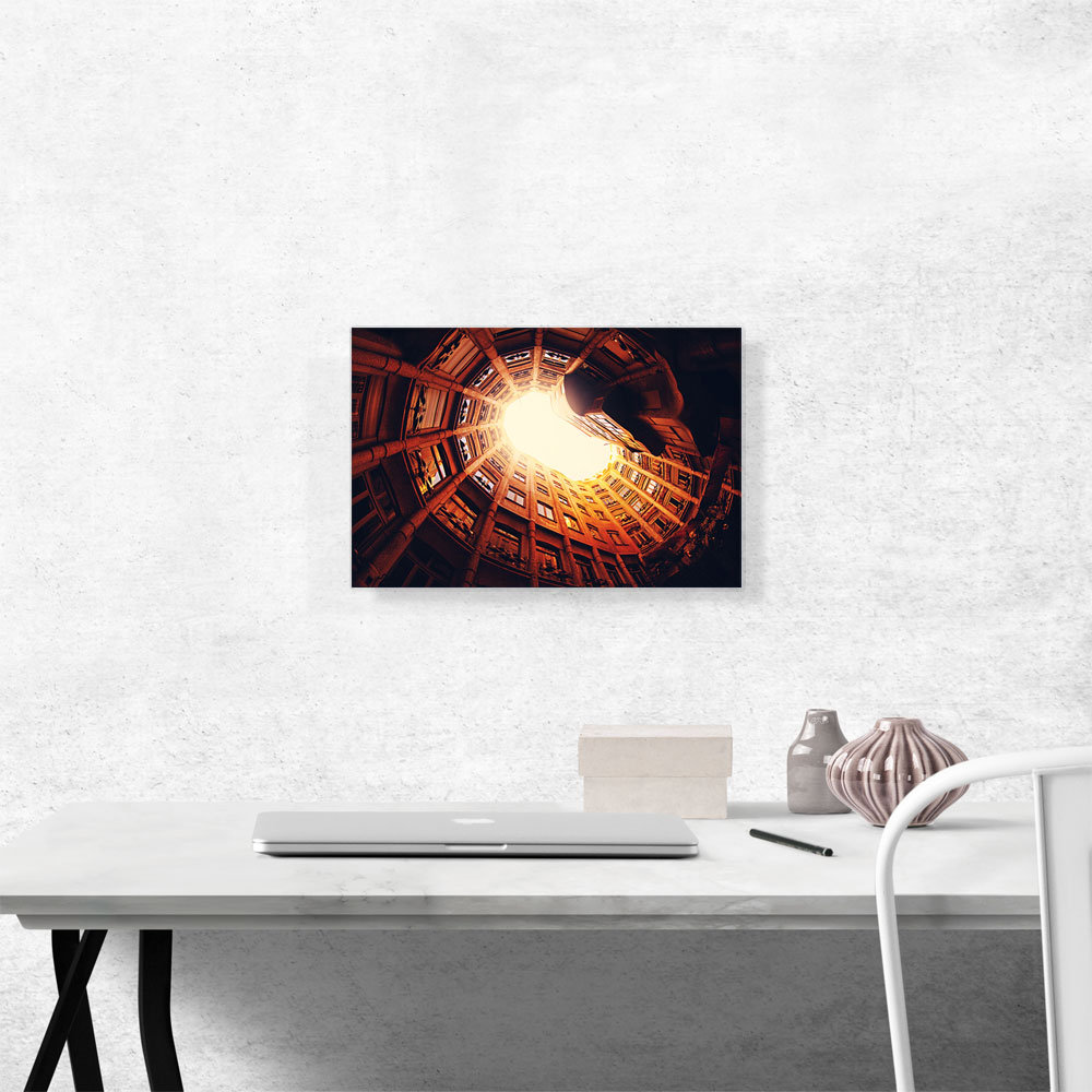 ARTCANVAS Enclosed Architecture In Barcelona Spain Canvas Art Print ...
