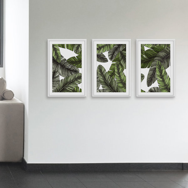 Marmont Hill 'Jacksonville Triptych' Framed Painting Print | Wayfair
