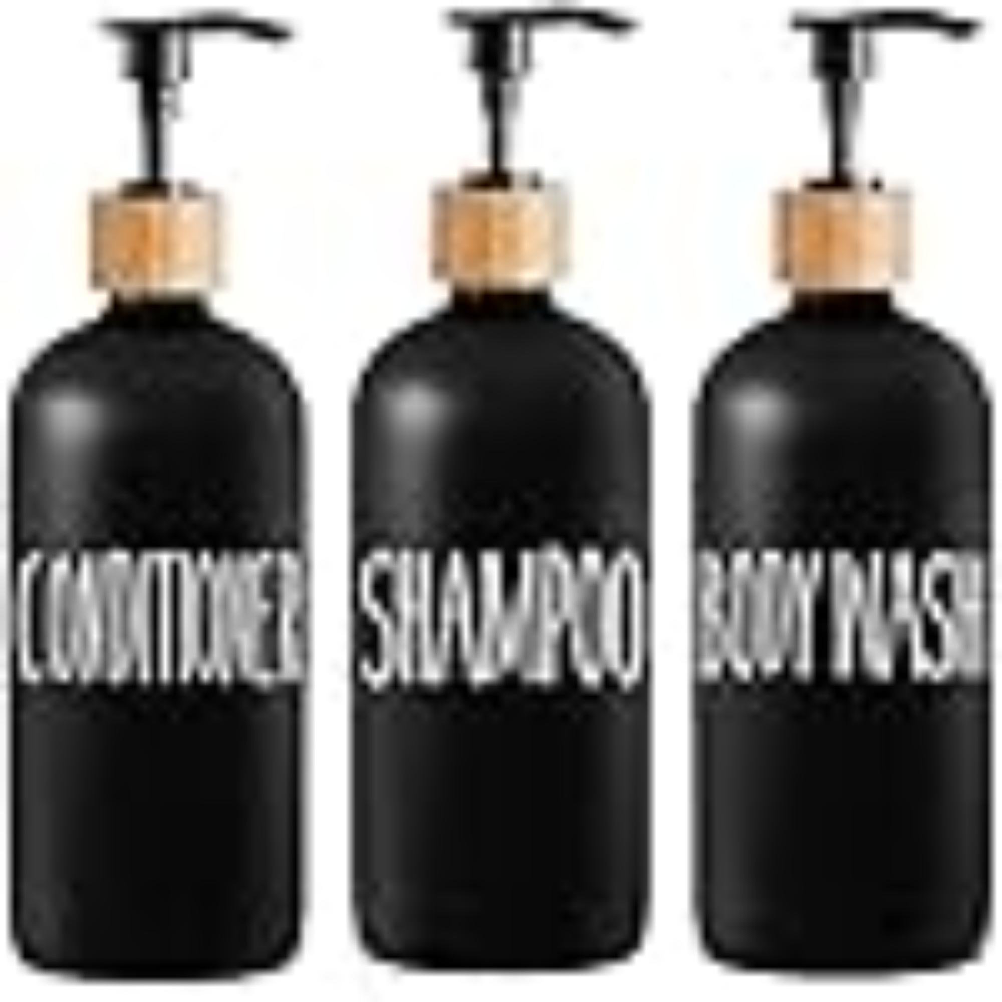 Latitude Run® Shampoo And Conditioner Dispenser Set - Easy To Read ...