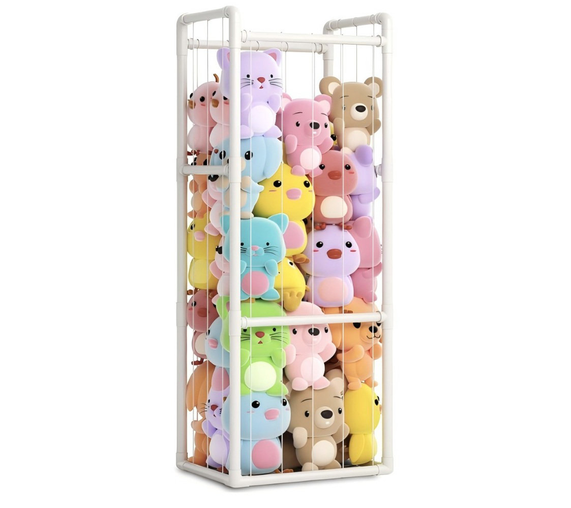 17 Stories Large Stuffed Animal Storage Organizer - Vertical Zoo Cage ...