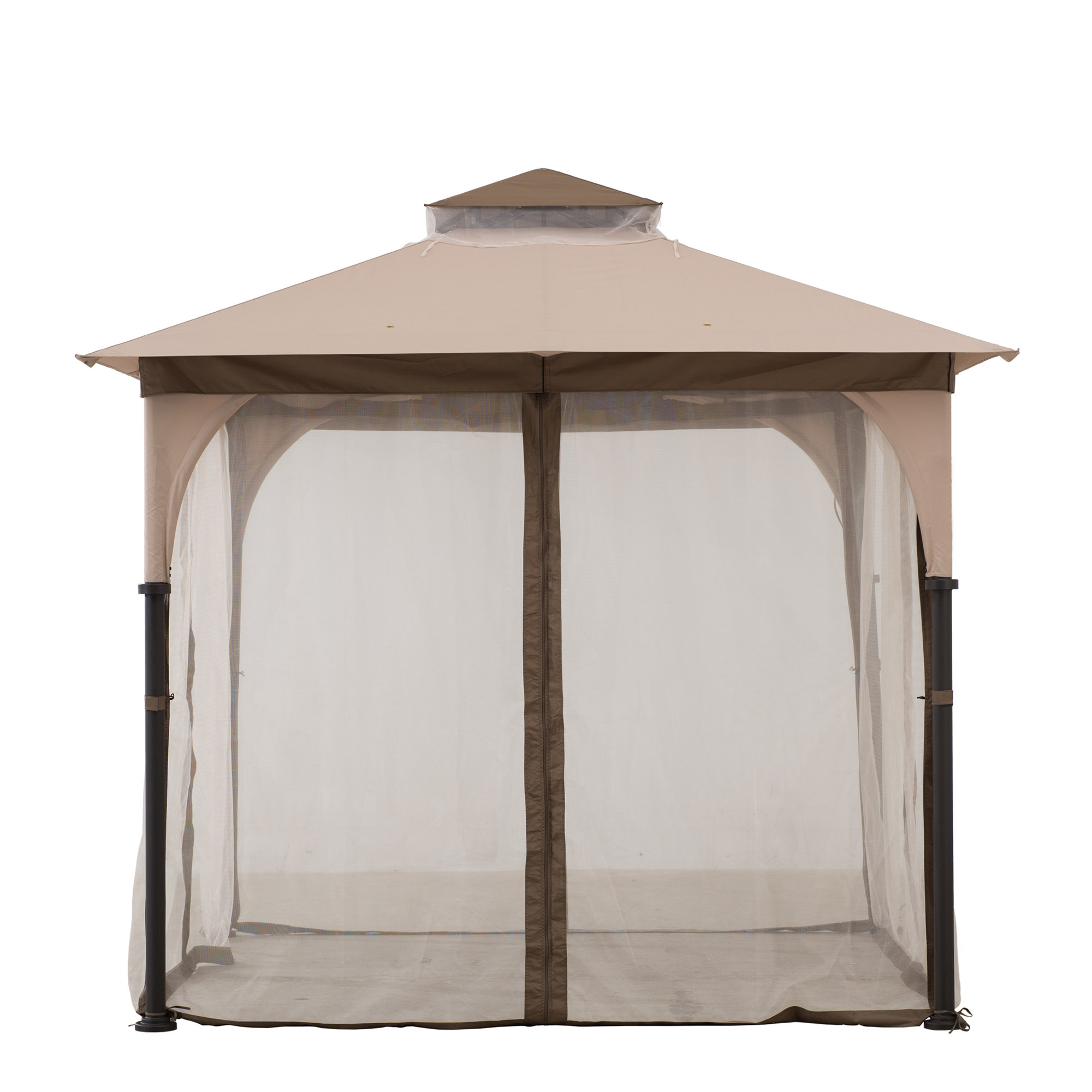 Sunjoy Polyester Screen Netting for Gazebo, 4-Panel Mosquito Sidewalls ...