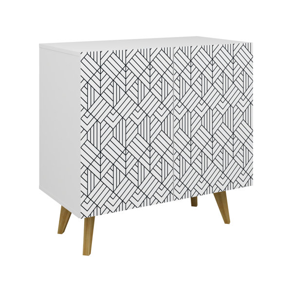 Wade Logan® Bostyn Art 2 Door Accent Cabinet & Reviews | Wayfair