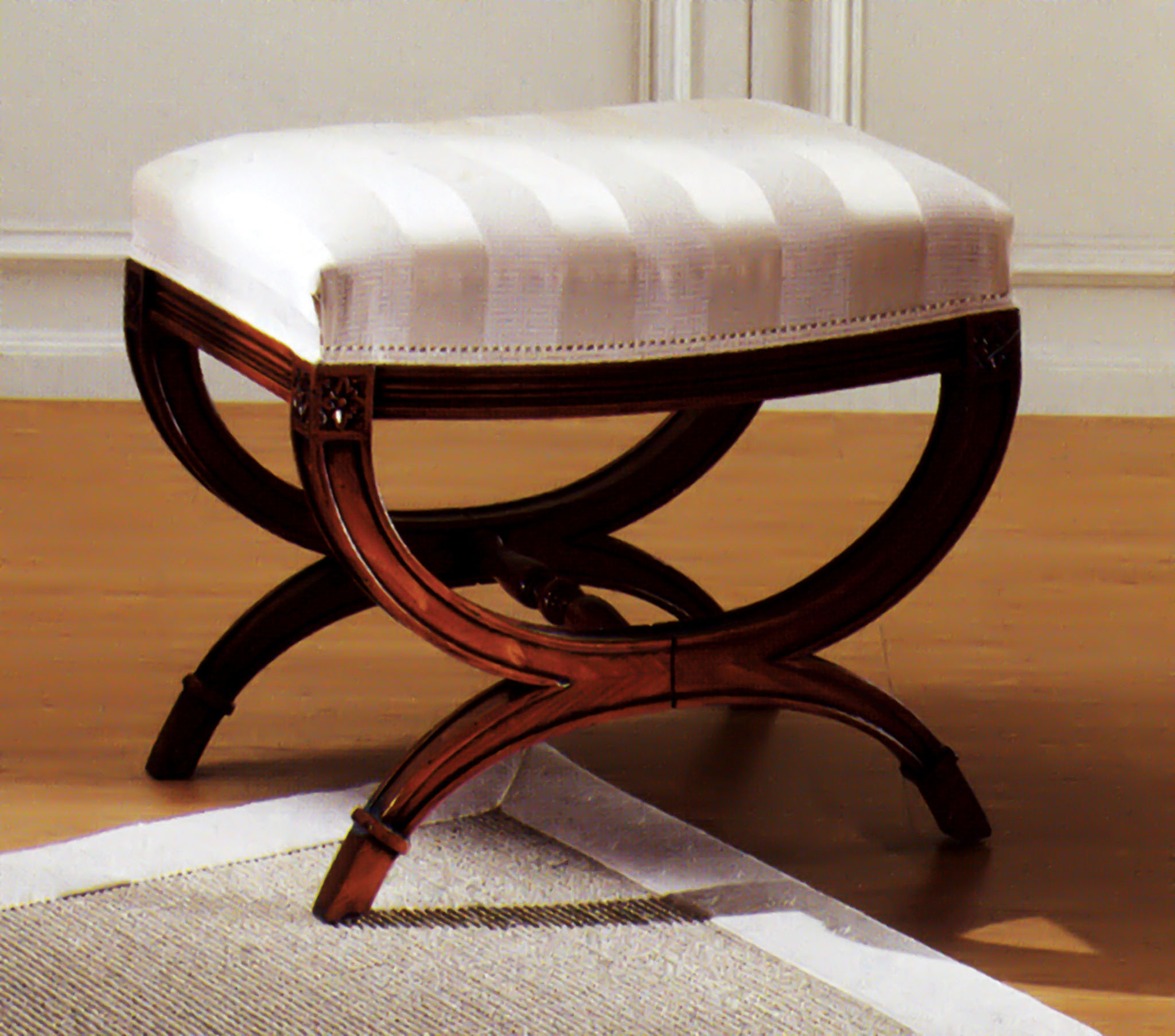 David Michael Solid Wood Vanity Stool | Wayfair