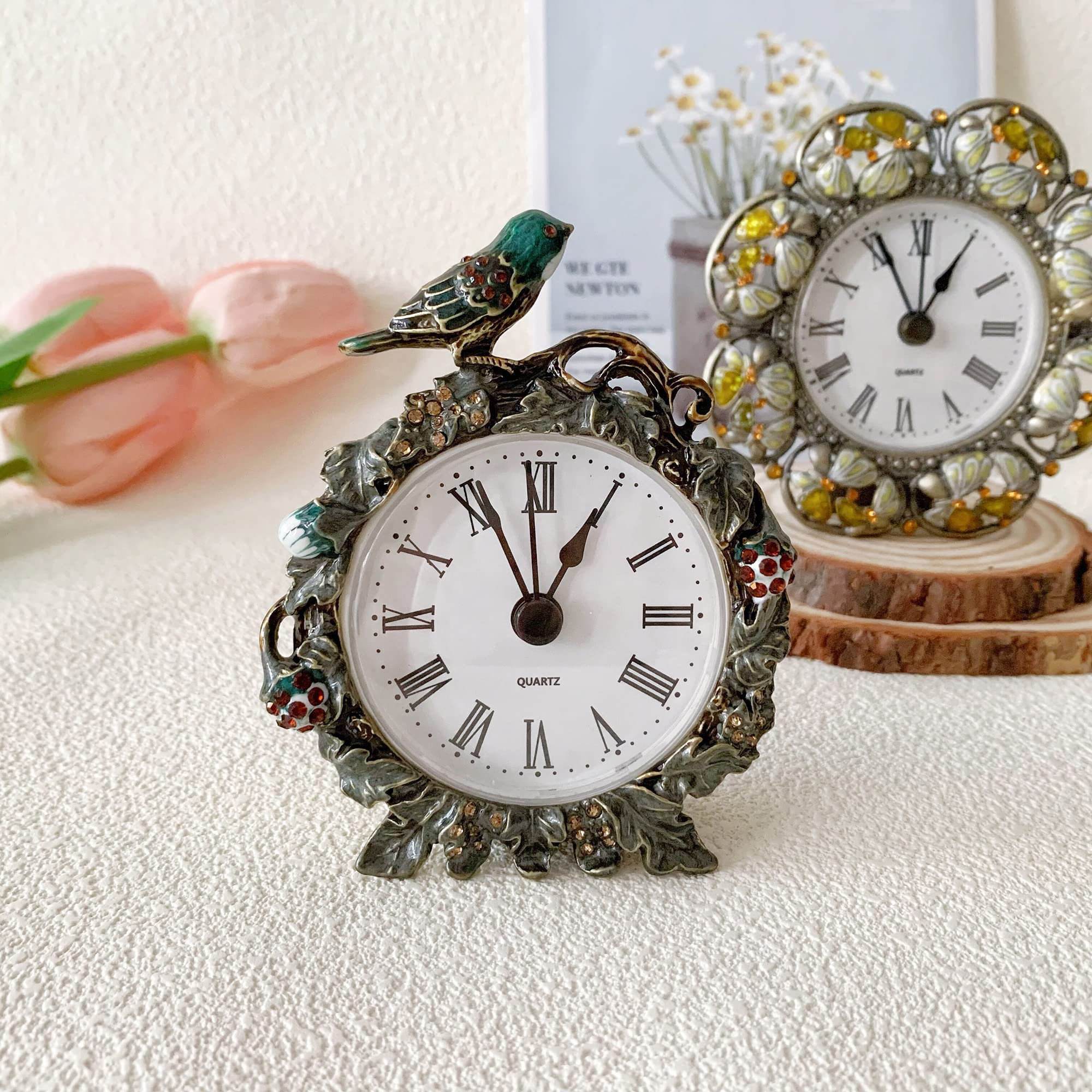 Lark Manor™ Vintage Mini Analog Table Clock | Wayfair