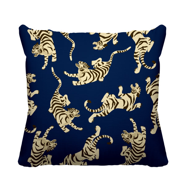 ULLI HOME Tigger Boho Tiger Indoor/Outdoor Throw Pillow & Reviews | Wayfair
