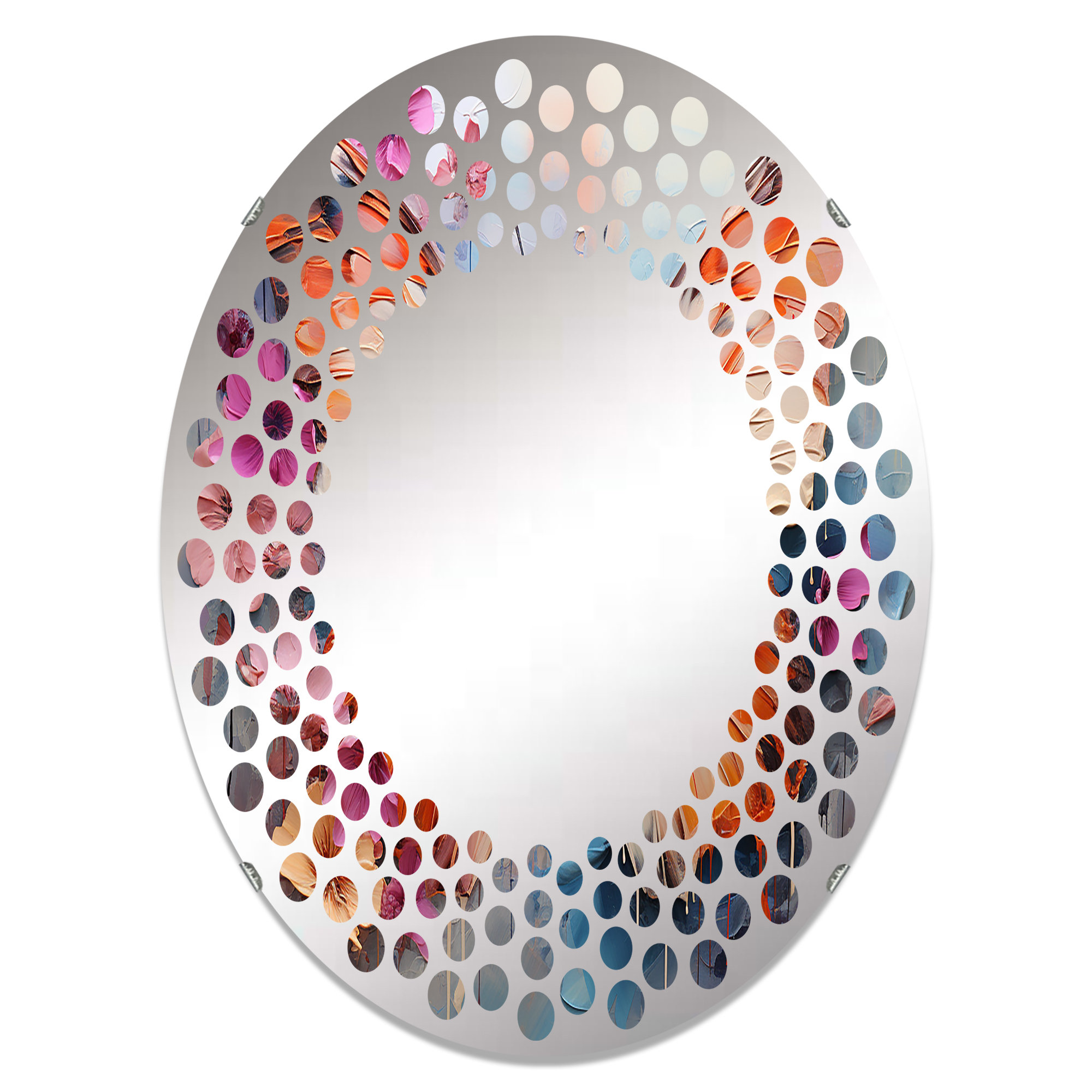 East Urban Home Butterfly Abstract Auras - Polka Dot Wall Mirror ...