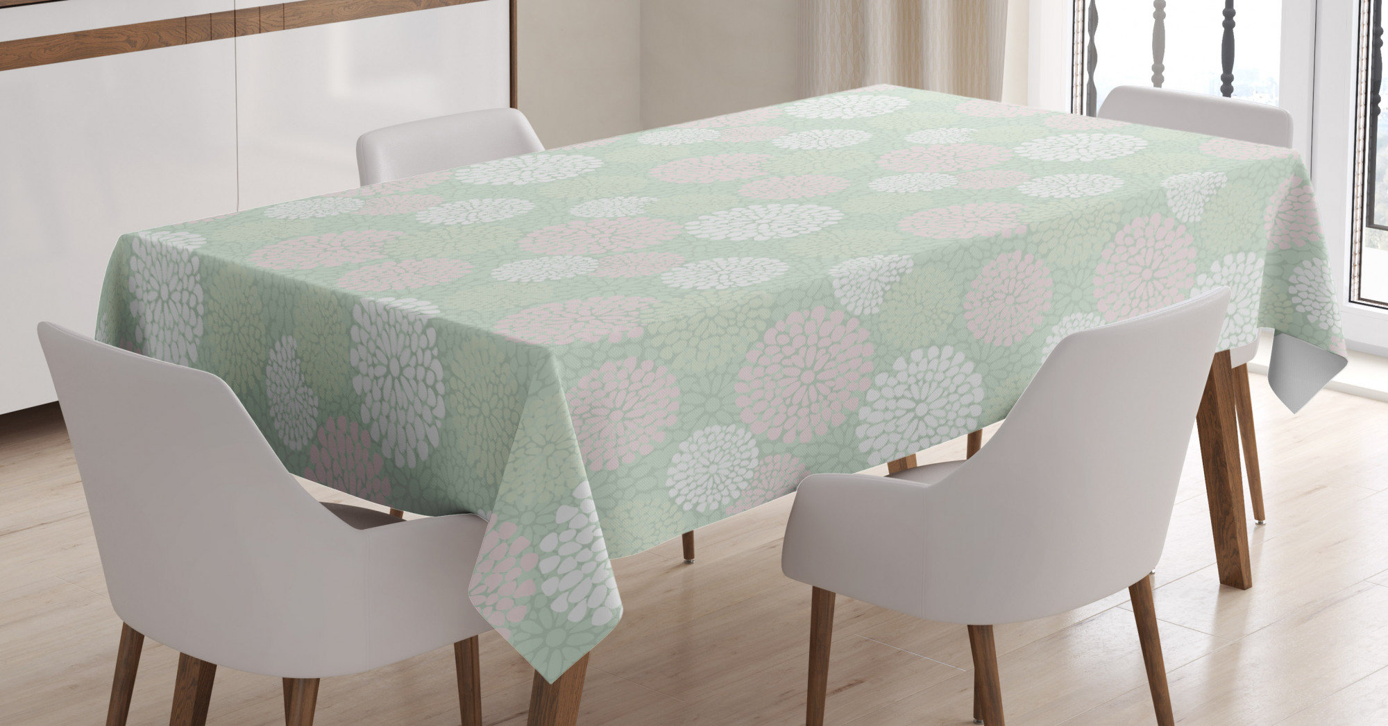 East Urban Home Mint Dining Room Kitchen Tablecloth | Wayfair