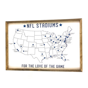 17 Stories Nfl Stadium Map Pinboard | Wayfair