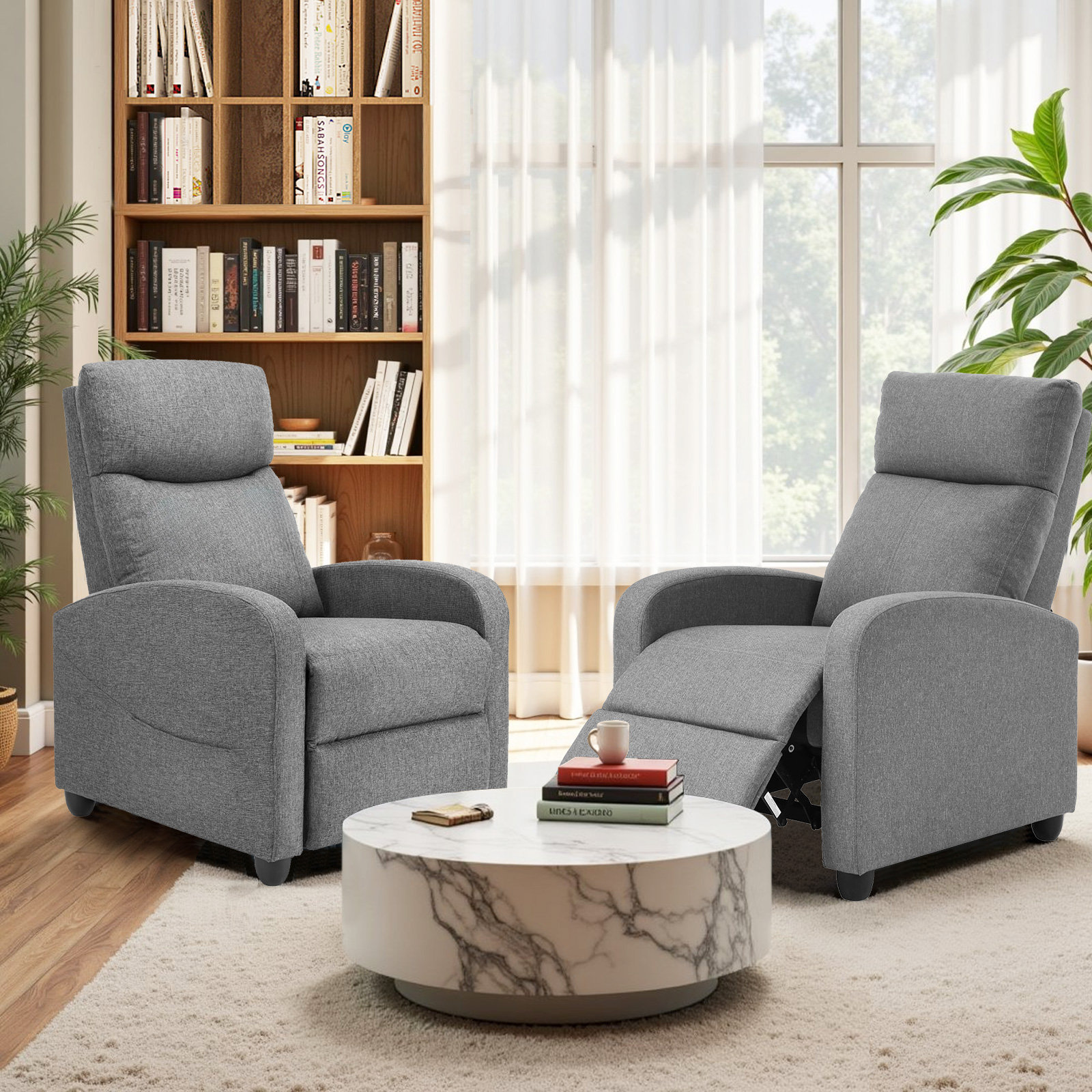 small recliner settee