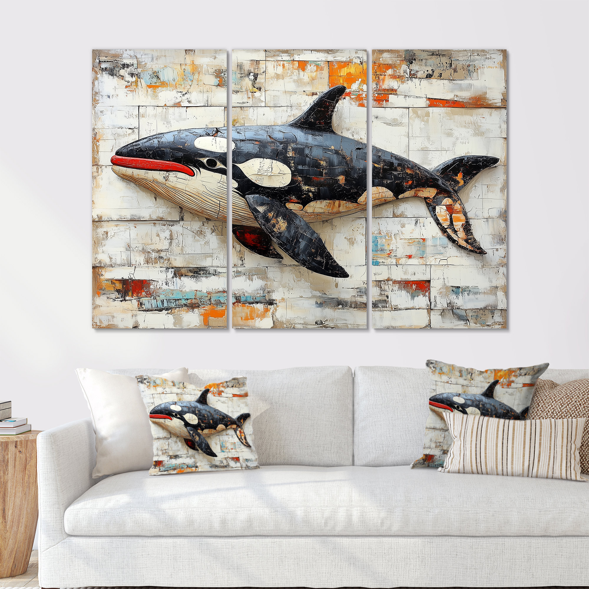 Beachcrest Home Black Killer Whale Inuit - Native American Art Totem ...