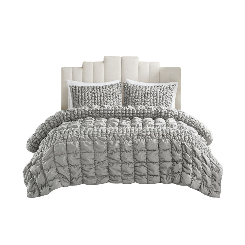 Madison Park Evelyn Ruched Comforter Set | Wayfair