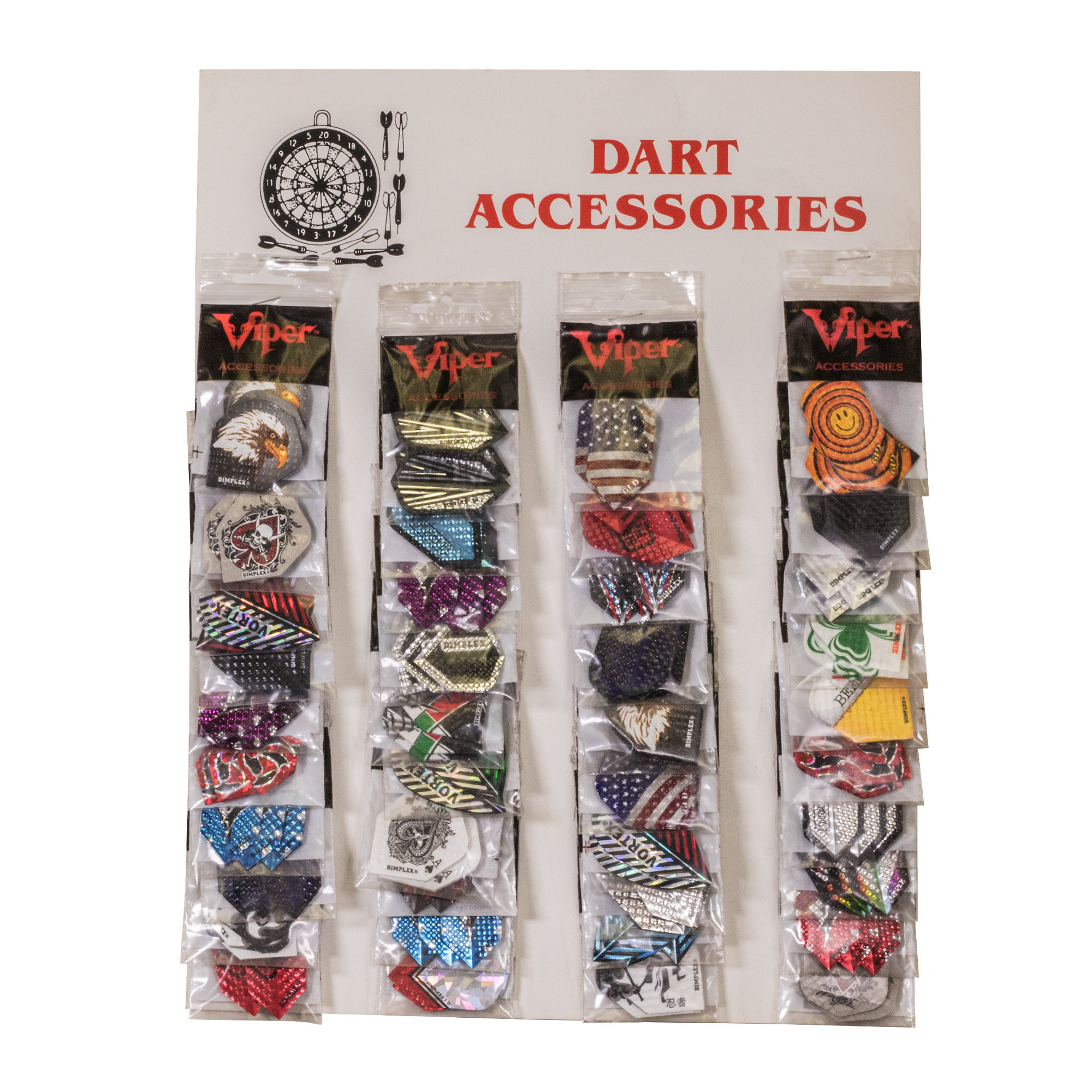 Viper Accessory Card With 40 Sets Of Dimplex Flights | Wayfair