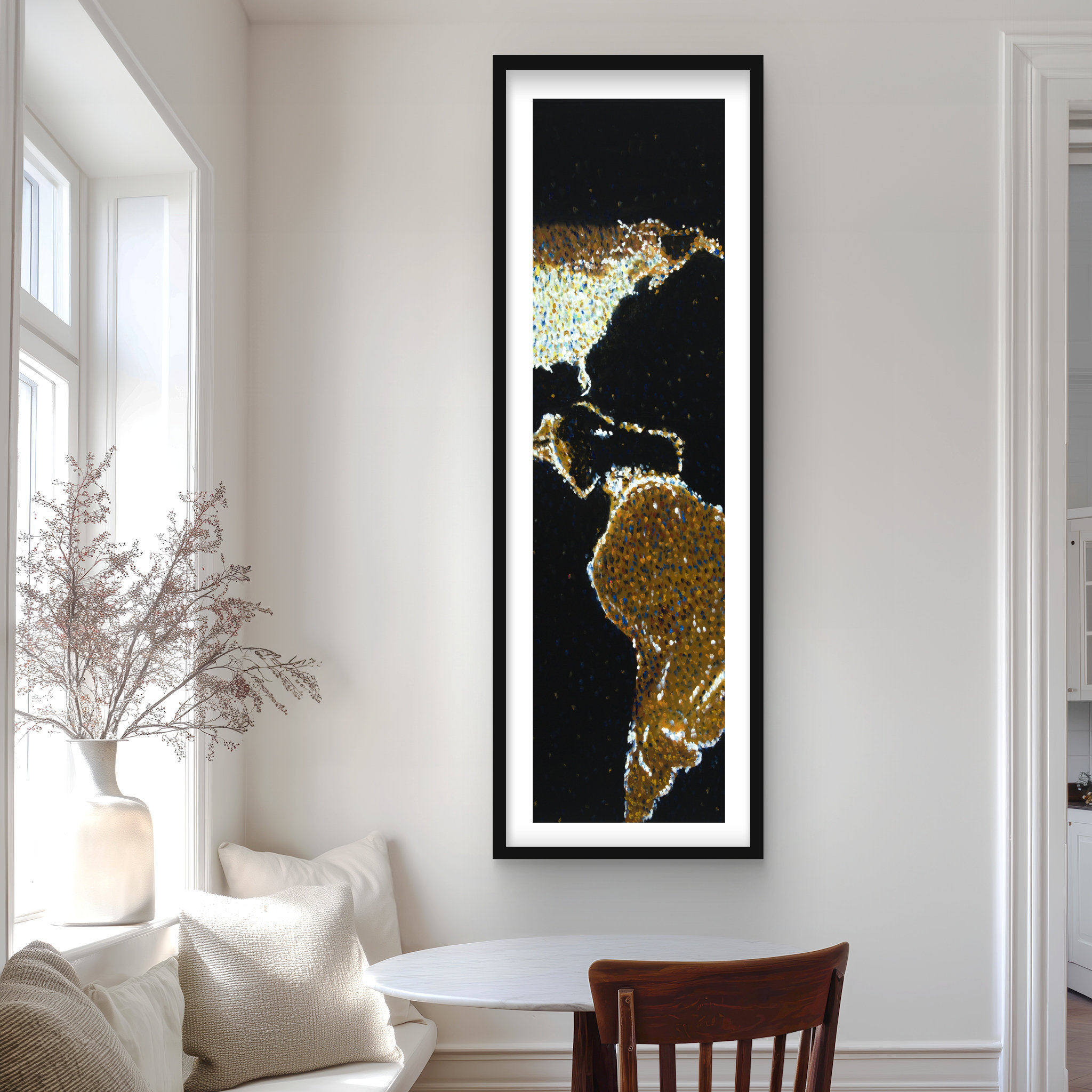 Lark Manor™ American Continent at Night - Satellite View Print for ...