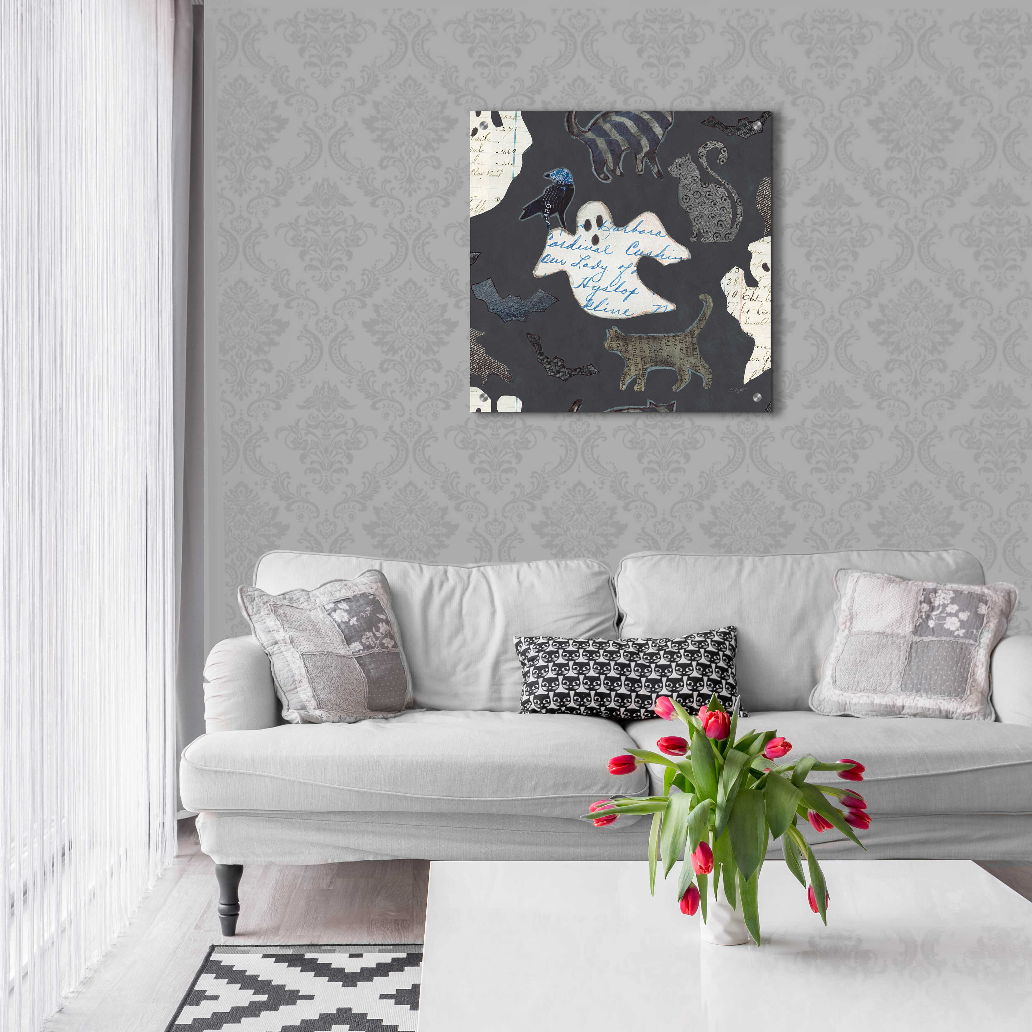 The Holiday Aisle® " Epic Art 'Halloween Whimsy Pattern III By Courtney ...