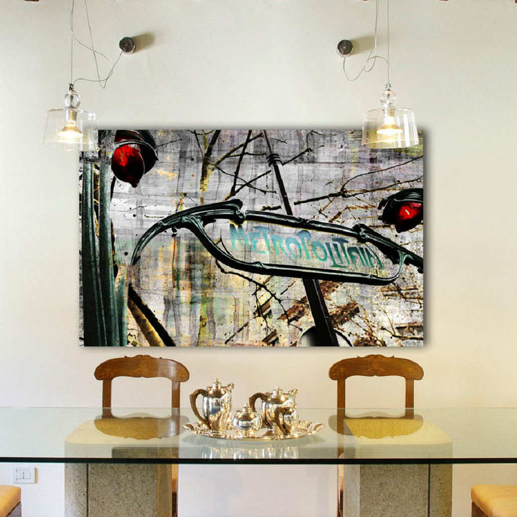 Parvez Taj 'Metropolitan' by Parvez Taj Painting Print on Wrapped ...