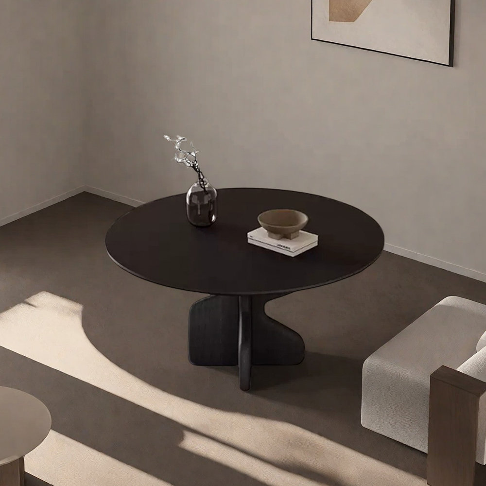 Orren Ellis Sintered stone ash wood dining table | Wayfair