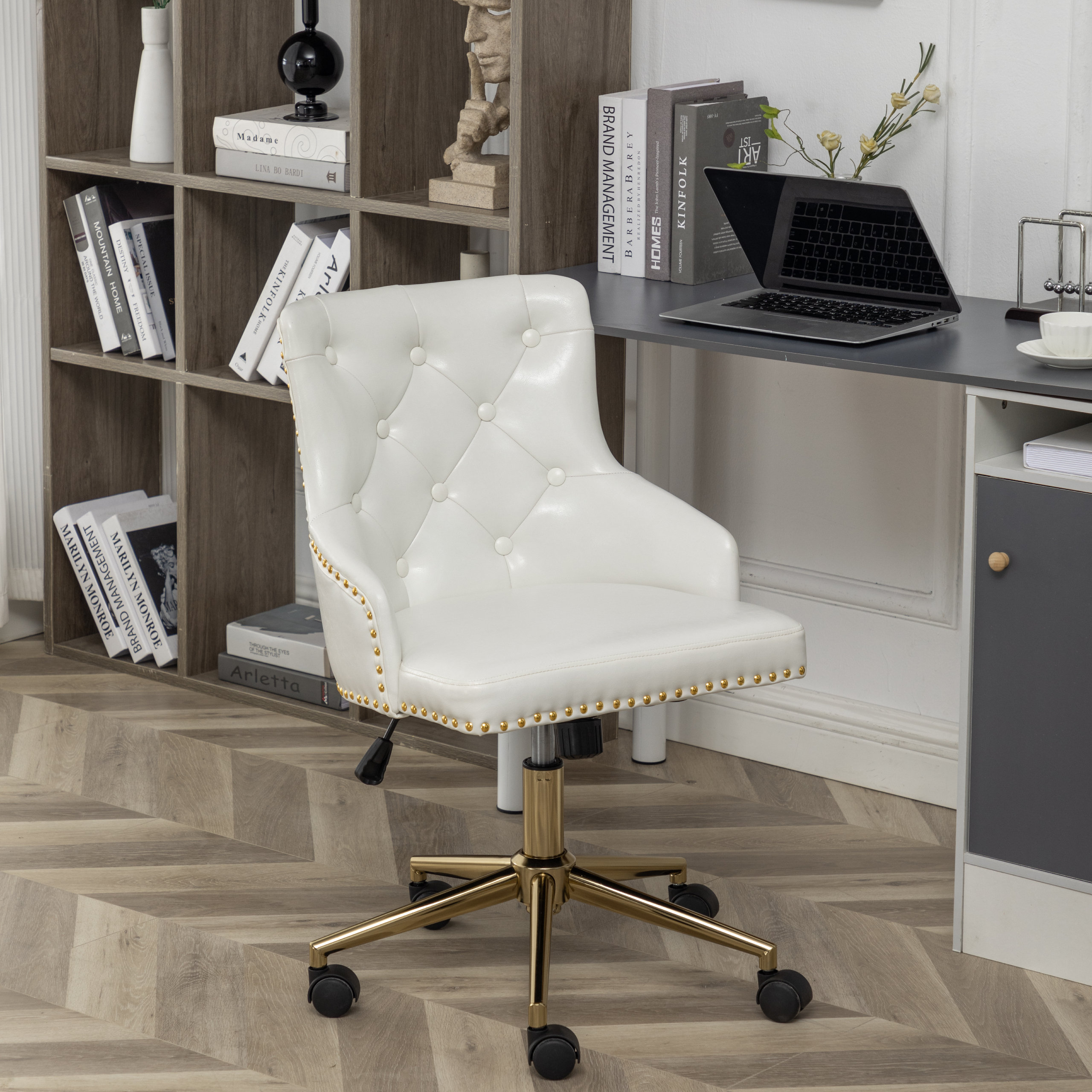 Everly Quinn Ergonomic Faux Leather Task Chair | Wayfair