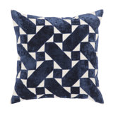 Nikki Chu Cosmic Linen Geometric 22" Throw Pillow Cover | Wayfair