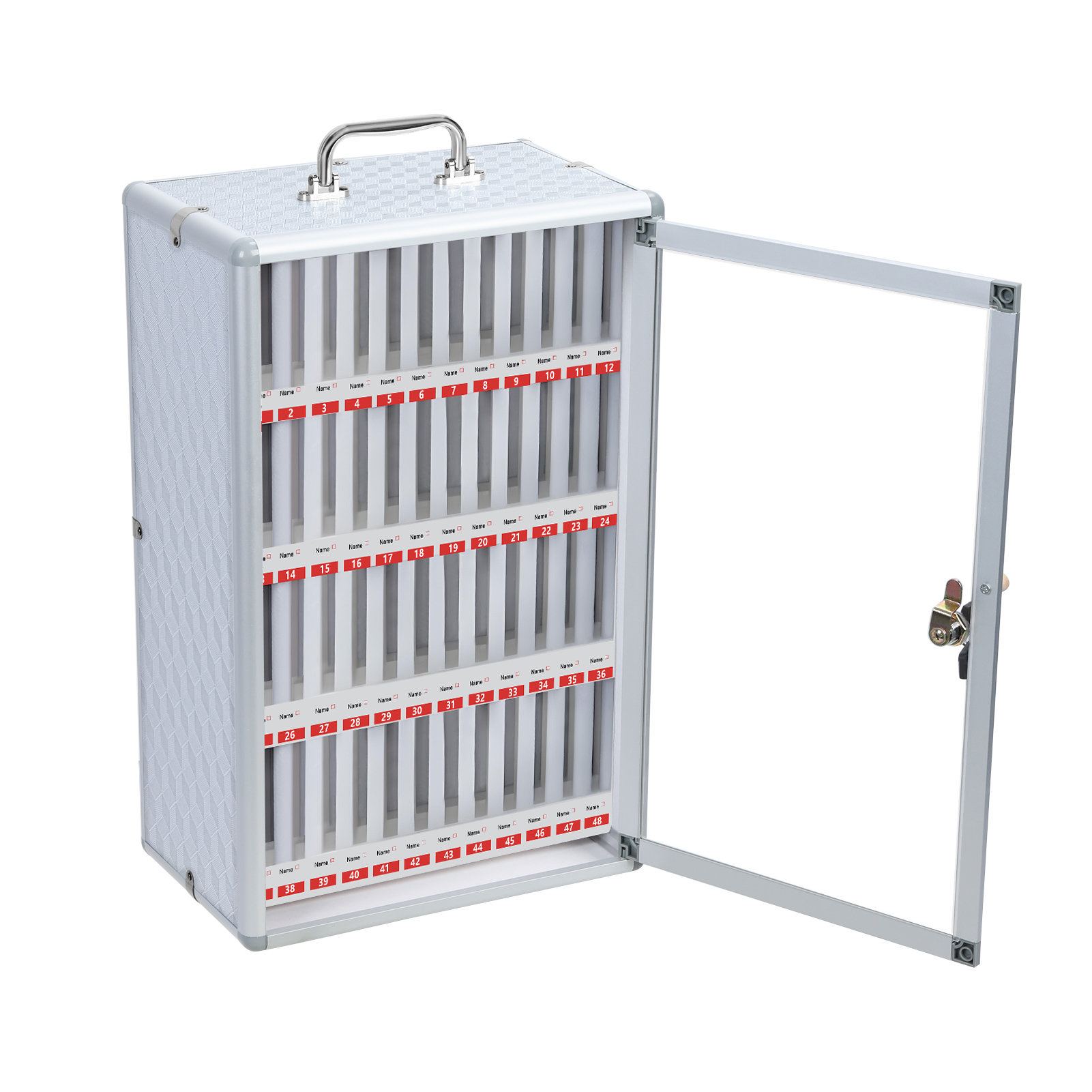 17 Stories Cell Phone Locker, Aluminum Alloy Pocket Chart Storage ...