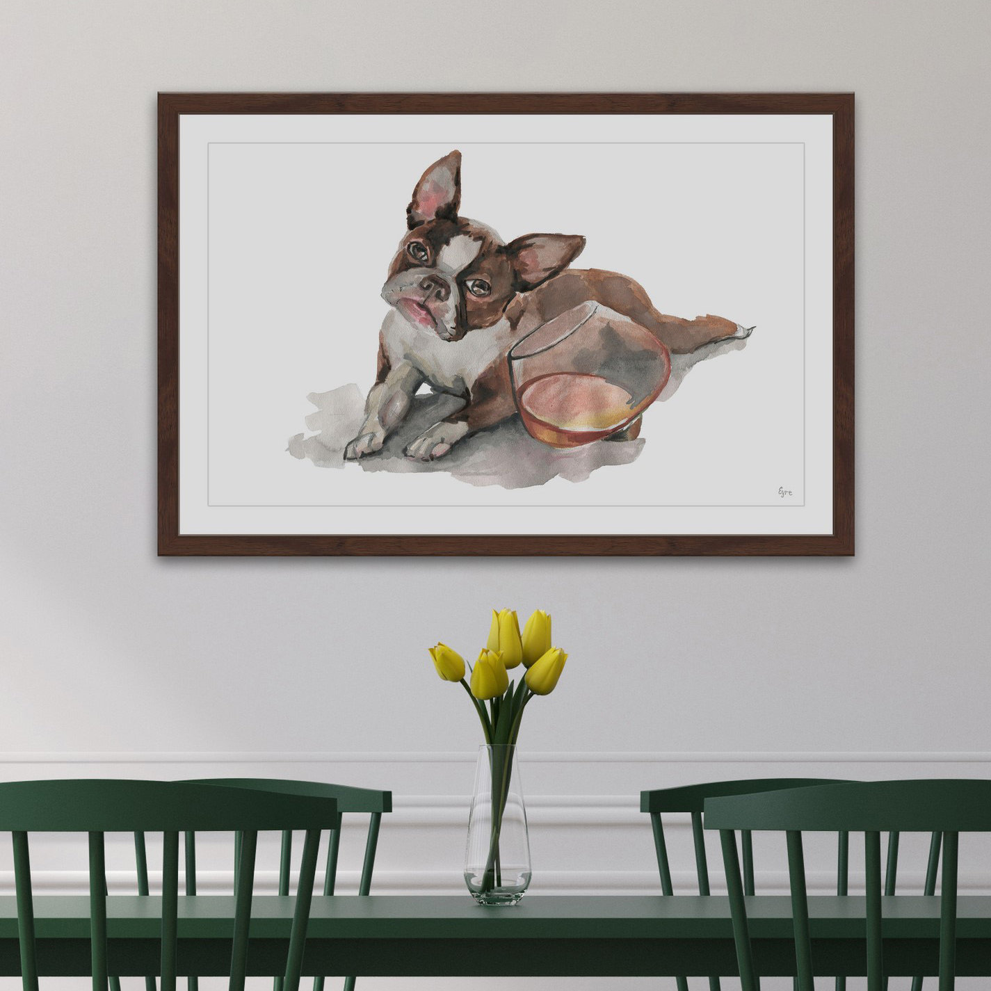 Red Barrel Studio® Brandy Pup by Eyre Tarney - Picture Frame Print ...