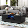 Wrought Studio™ Modern High Glossy Rectangle Coffee Table, Stylish ...