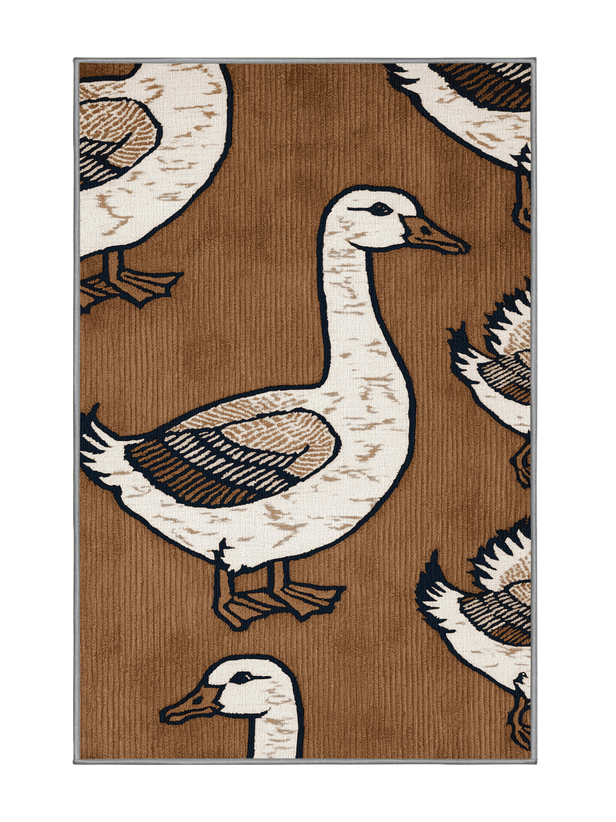 One Allium Way® Washable Egyptian Goose Birds Area Rug | Wayfair