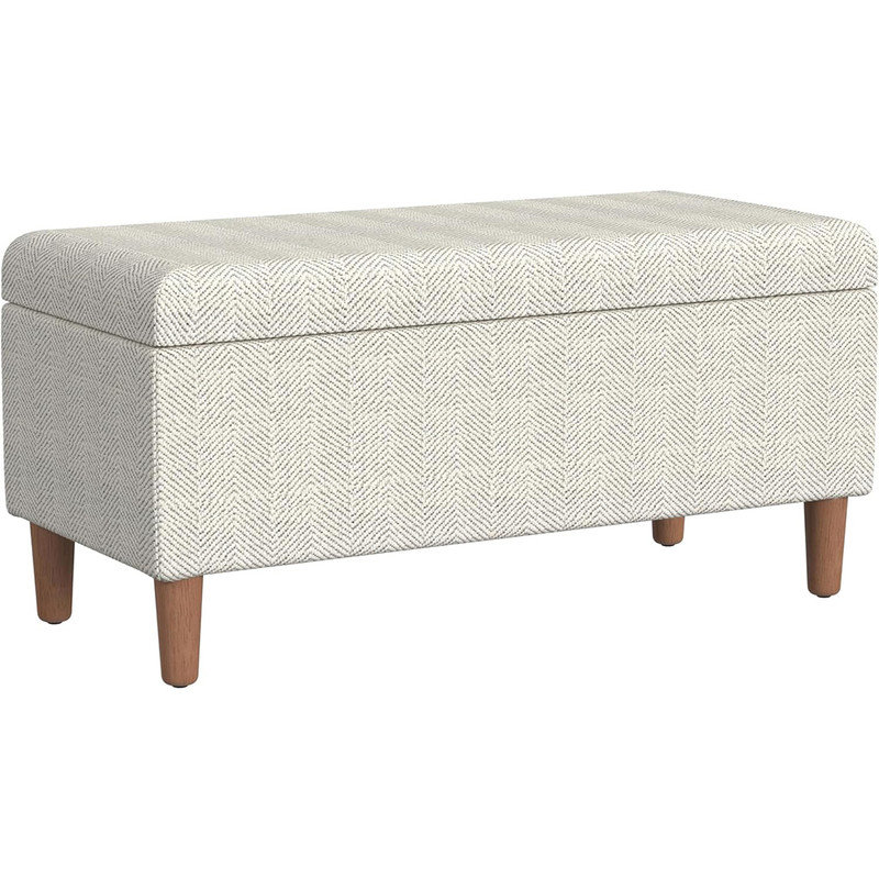 Hokku Designs Ottomon Upholstered Rectangular Storage Ottoman Bench ...